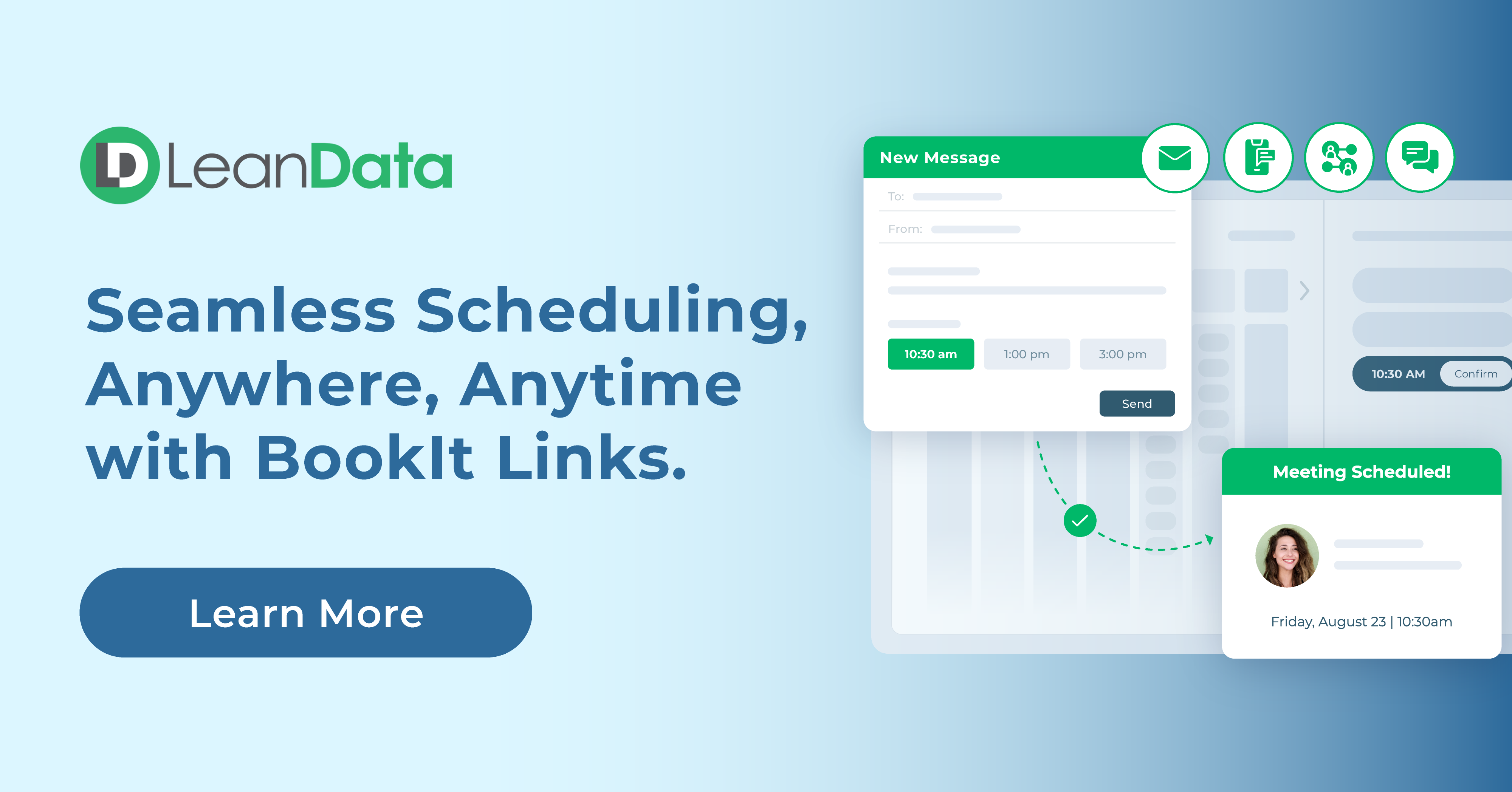 BookIt Links, seamless scheduling, anytime, anywhere - LeanData